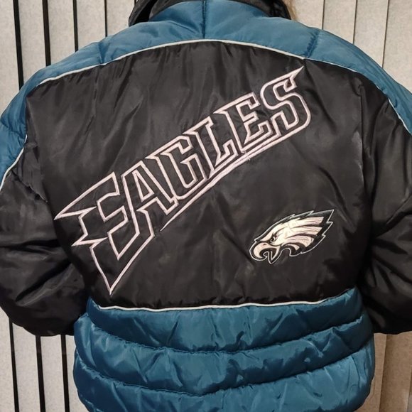 Pro Player | Jackets & Coats | Eagles Pro Player Large Jacket Green Top ...